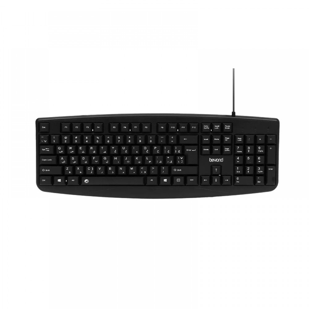 قیمت، خرید و مشخصات فنی کیبورد باسیم Beyond BK-6161 | ایده برتر پارسیان